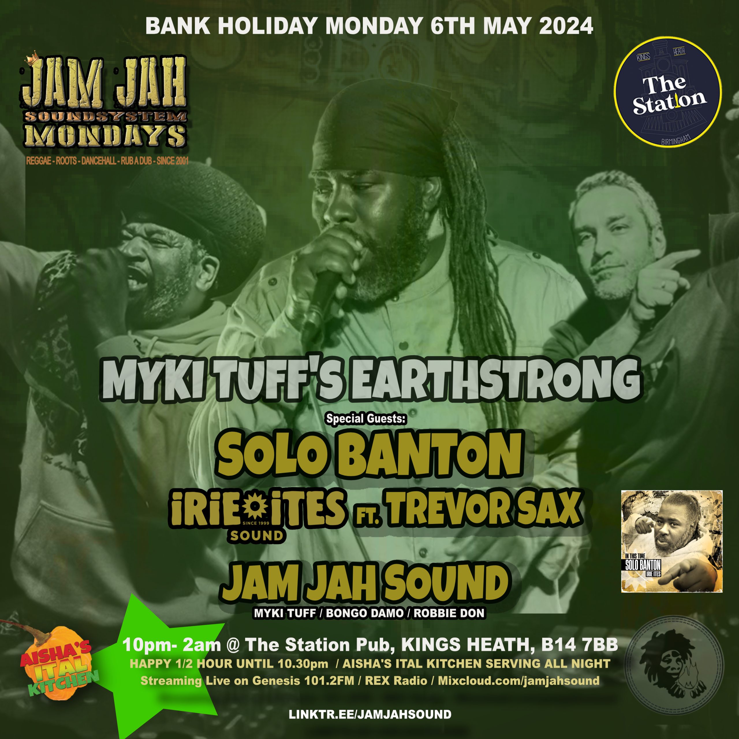 Events from April 29 – March 30 – Jam Jah Sound