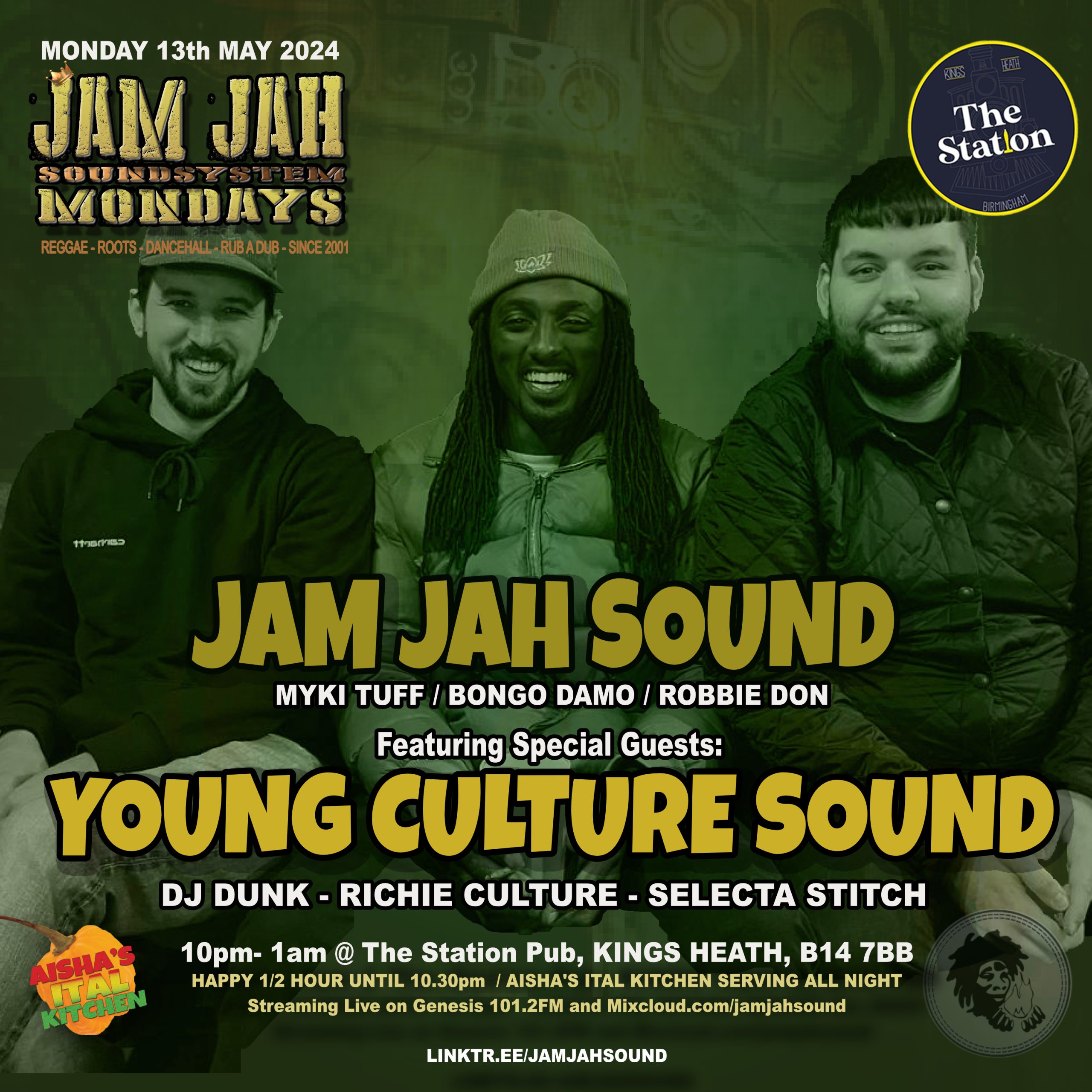 Events from May 20 – April 15 – Jam Jah Sound