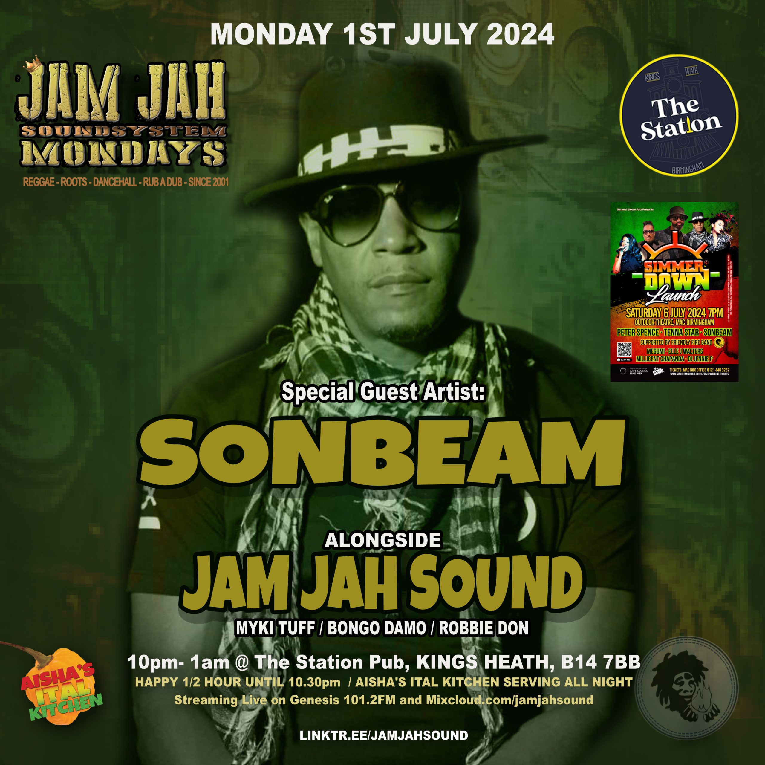Events from July 8 – May 31 – Jam Jah Sound